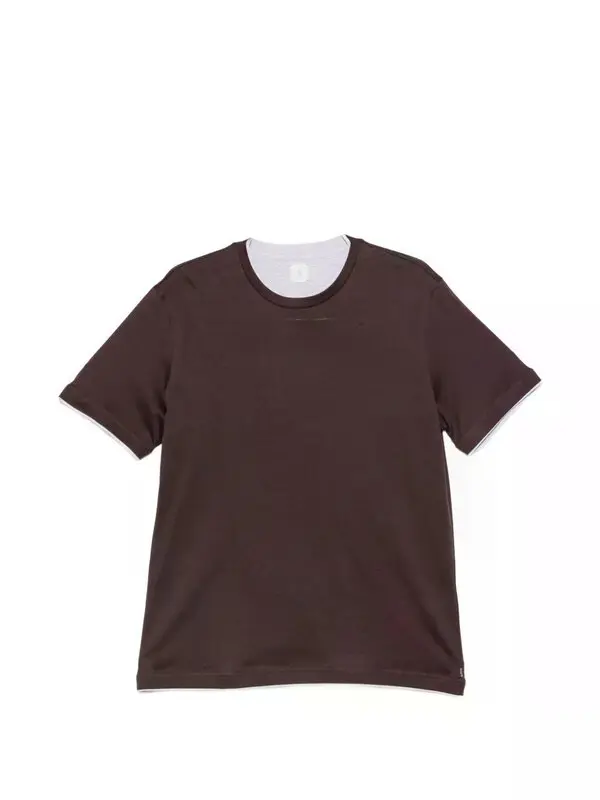 Eleventy Contrast-trim T-shirt