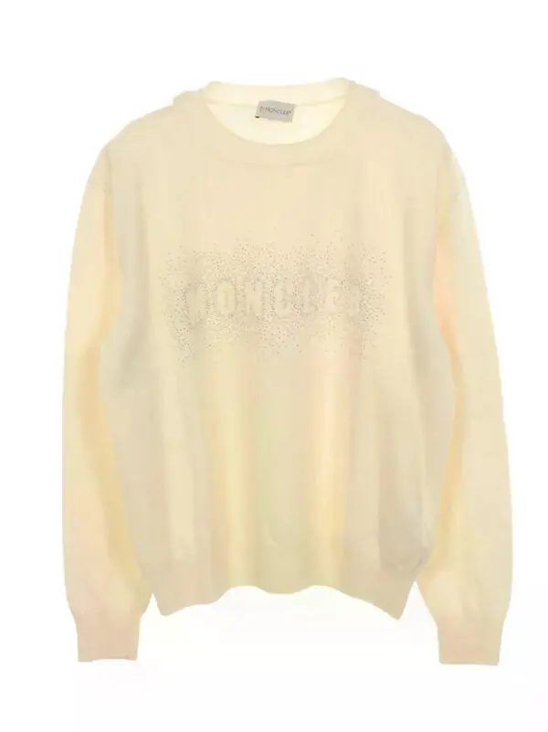 Moncler 2010s Logo-stud Sweater - Neutrals