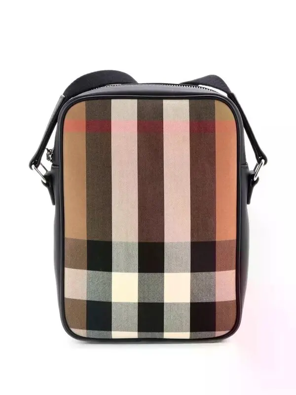 Burberry Vertical Paddy Bag Vintage Check Canvas Crossbody Bag - Brown