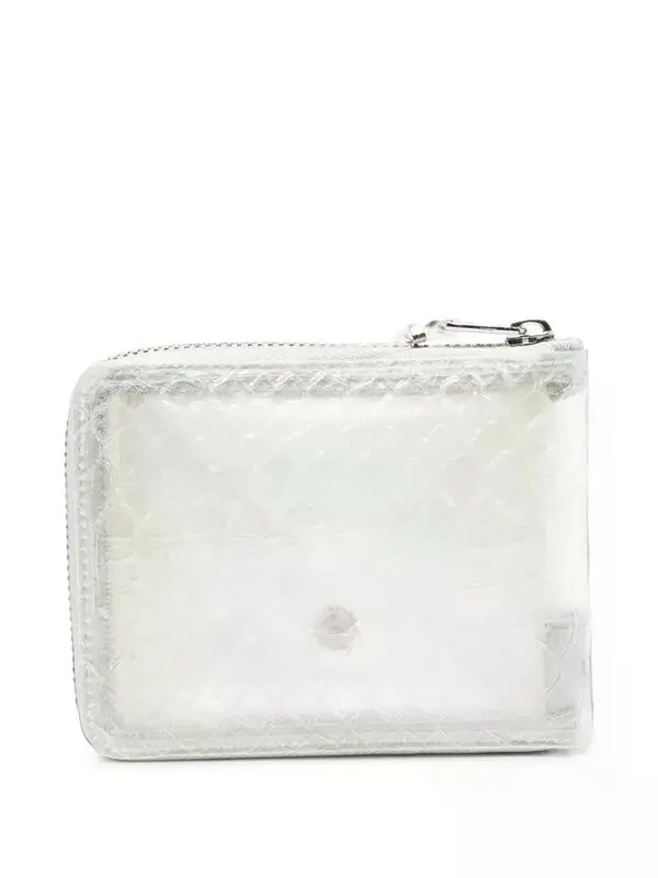 Comme Des Garçons Snake-effect Zip-around Wallet