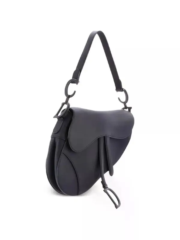 Dior Ultra Matte Saddle Handbag - Black
