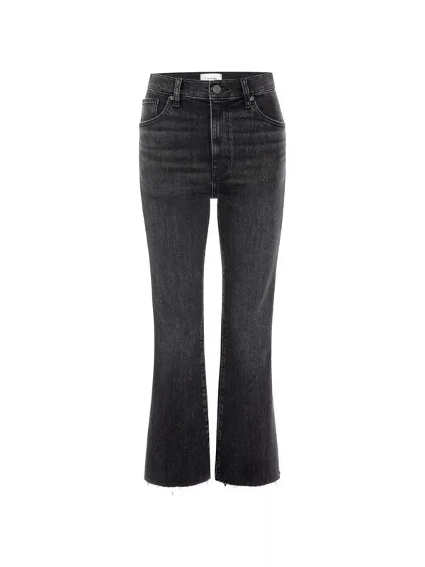 FRAME Faded Frayed-hem Jeans