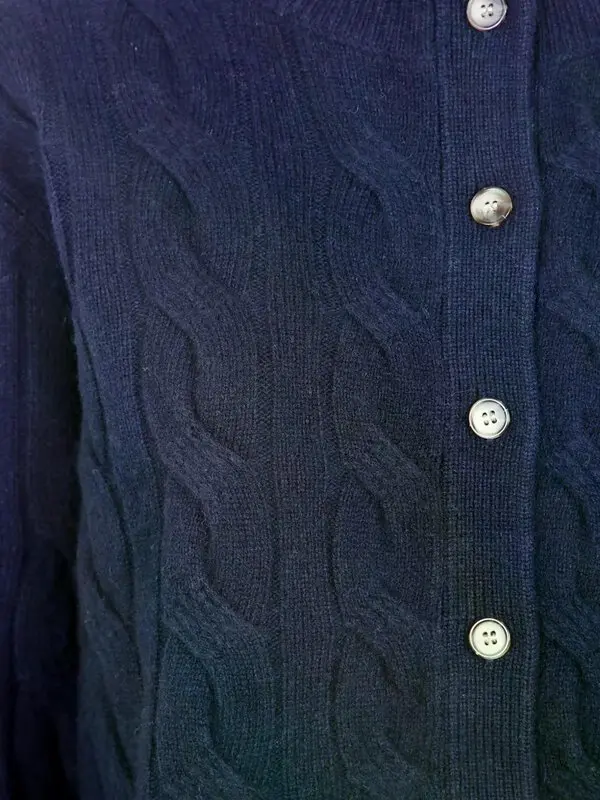 JCSOPHIE Cable-knit Button-up Cardigan