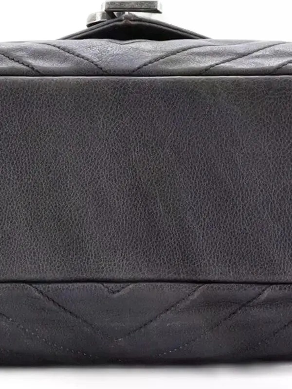 Saint Laurent Classic Monogram College Bag Matelasse Chevron Leather Large Shoulder Bag