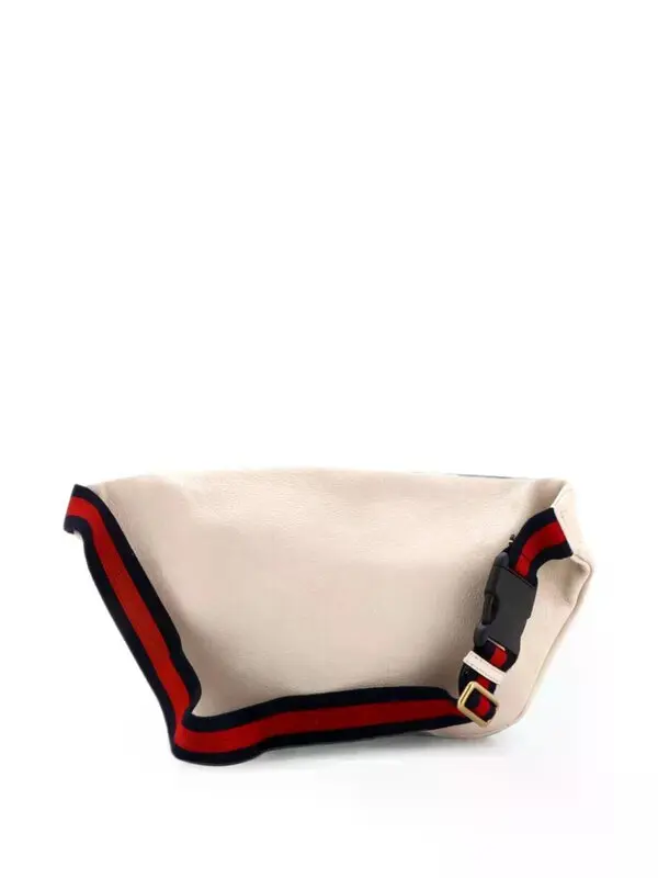 Gucci Logo Printed Leather Medium Belt Bag - Neutrals