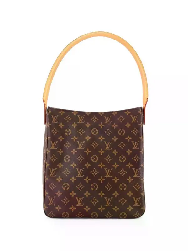 LOUIS VUITTON Looping Handbag Monogram Canvas Gm Shoulder Bag - Brown