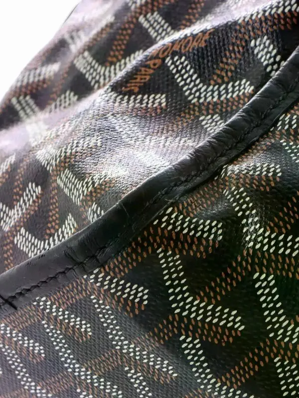 Goyard Saint Leger Briefcase Coated Canvas Backpack - Black