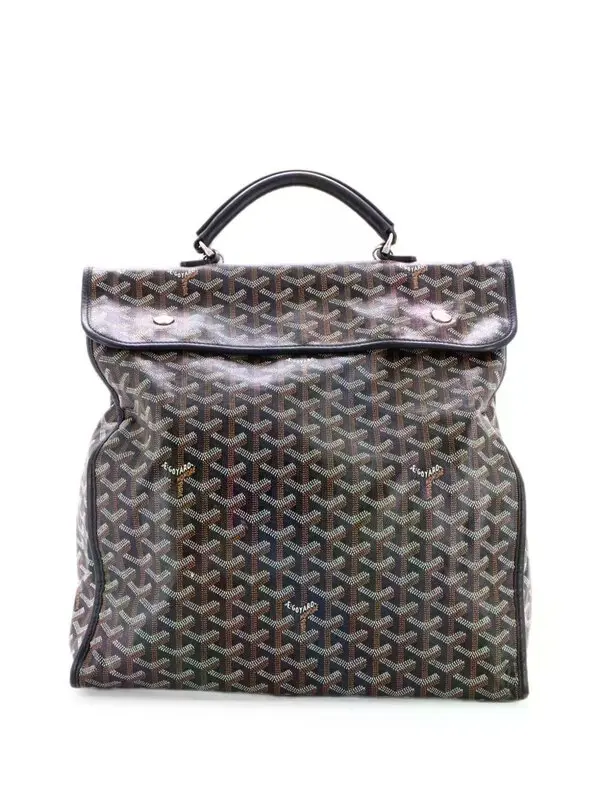Goyard Saint Leger Briefcase Coated Canvas Backpack - Black