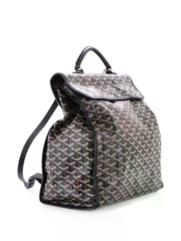 Goyard Saint Léger Briefcase Coated Canvas Backpack