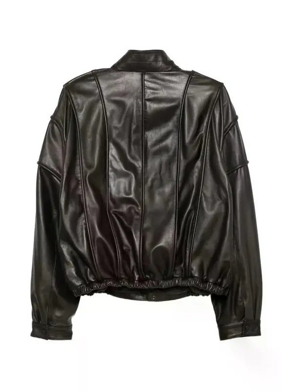 Emporio Armani Panelled Leather Jacket
