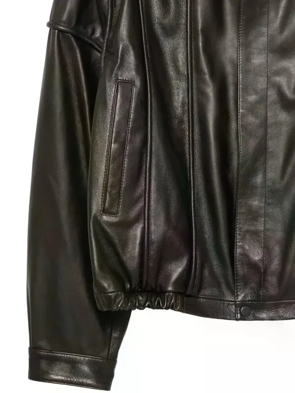 Emporio Armani Panelled Leather Jacket