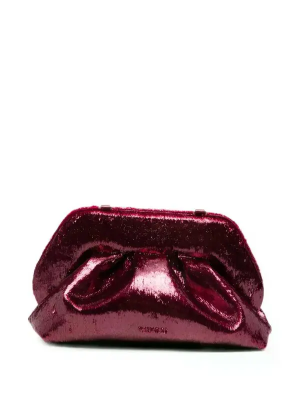 THEMOIRE Gathered Clutch Bag - Purple
