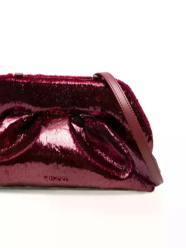 THEMOIRE Gathered Clutch Bag - Purple