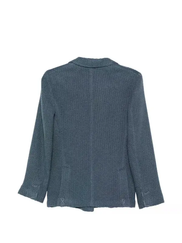 Eleventy Double-breasted Cashmere Jacket - Blue