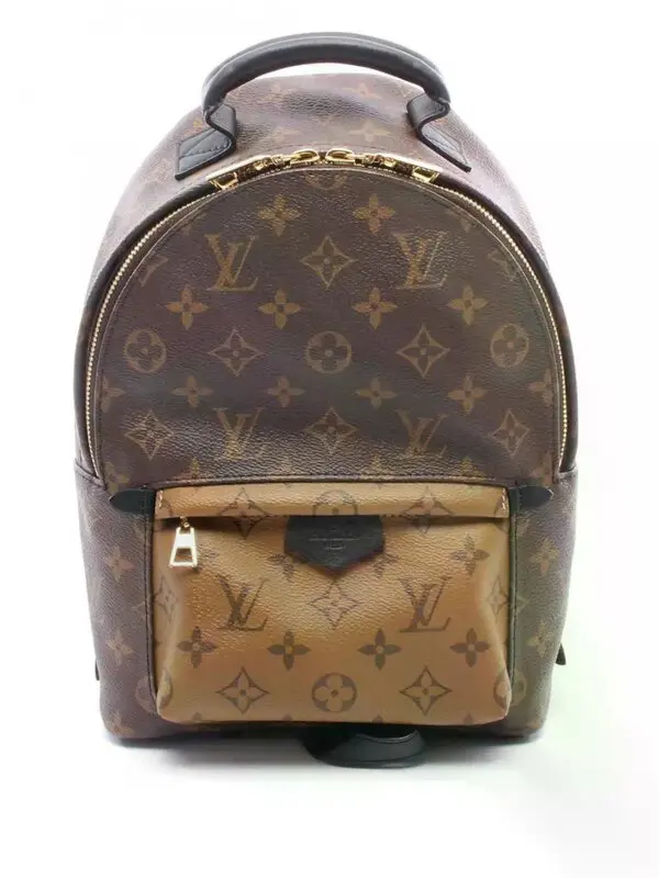 LOUIS VUITTON 2019 Monogram Reverse Palm Springs Pm Backpack - Brown