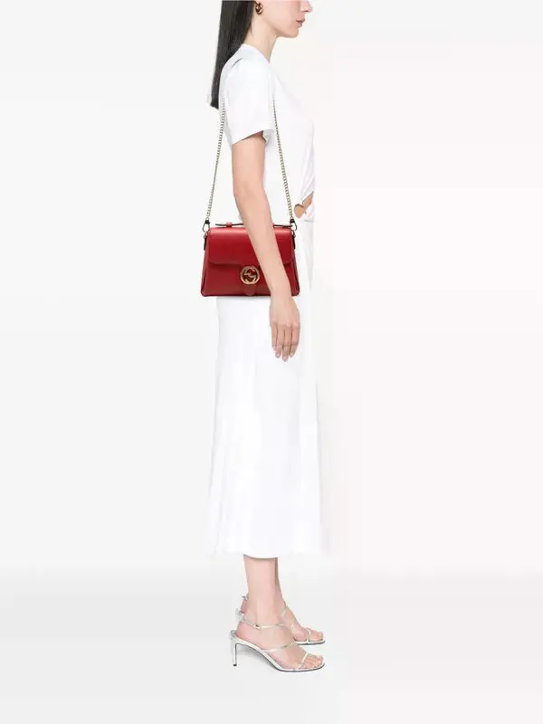 Gucci 2000-2015 Small Dollar Calf Interlocking G Satchel