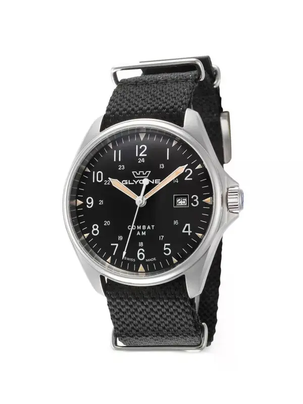 GLYCINE Combat 6 Vintage 43mm Automatic Watch - Black