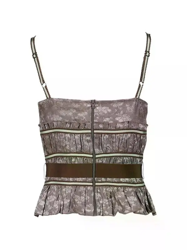 KNWLS Freya Ruffled Floral-print Camisole Top