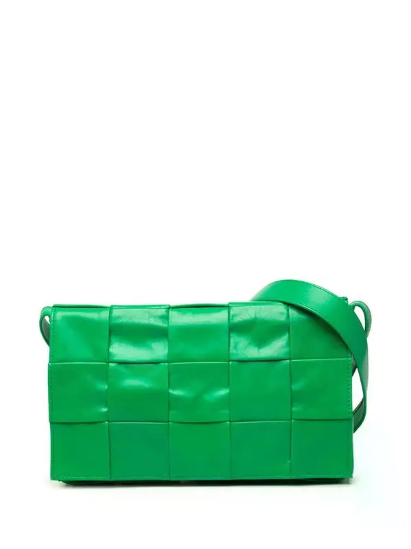 Bottega Veneta 2012-2026 Nappa Intrecciato Cassette Crossbody Bag - Green