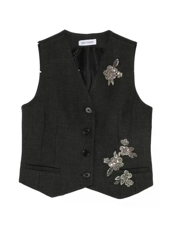 Dice Kayek Crystal-embellished Vest