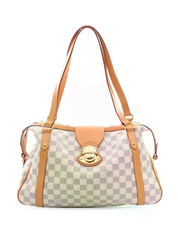 LOUIS VUITTON 2010 Damier Azur Stresa Pm Shoulder Bag - White
