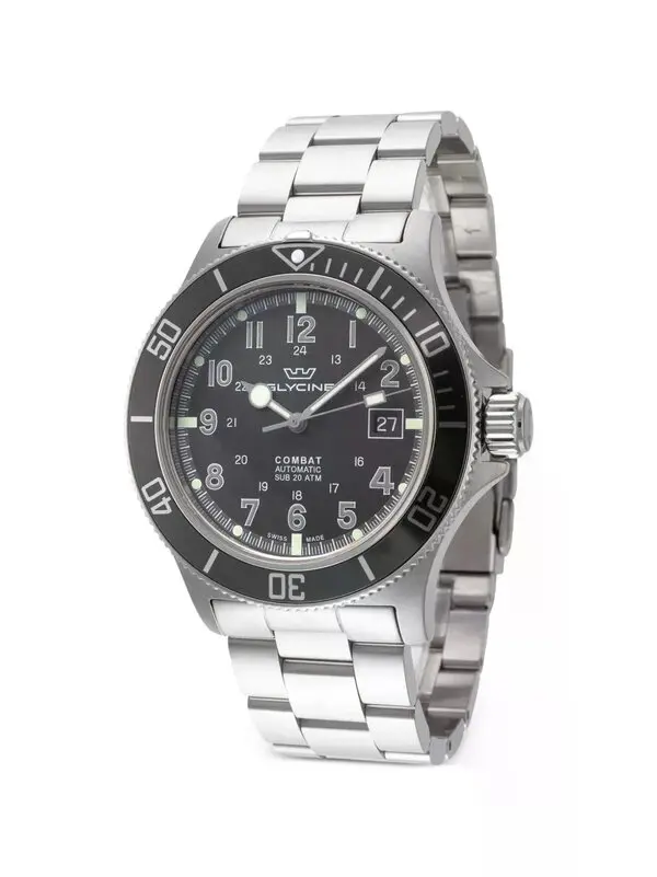 GLYCINE Combat Sub 42mm Automatic Watch - Black