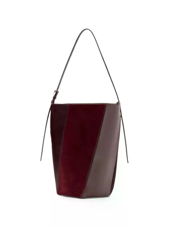 Proenza Schouler Hex Bucket Bag In Haircalf Combo - Red