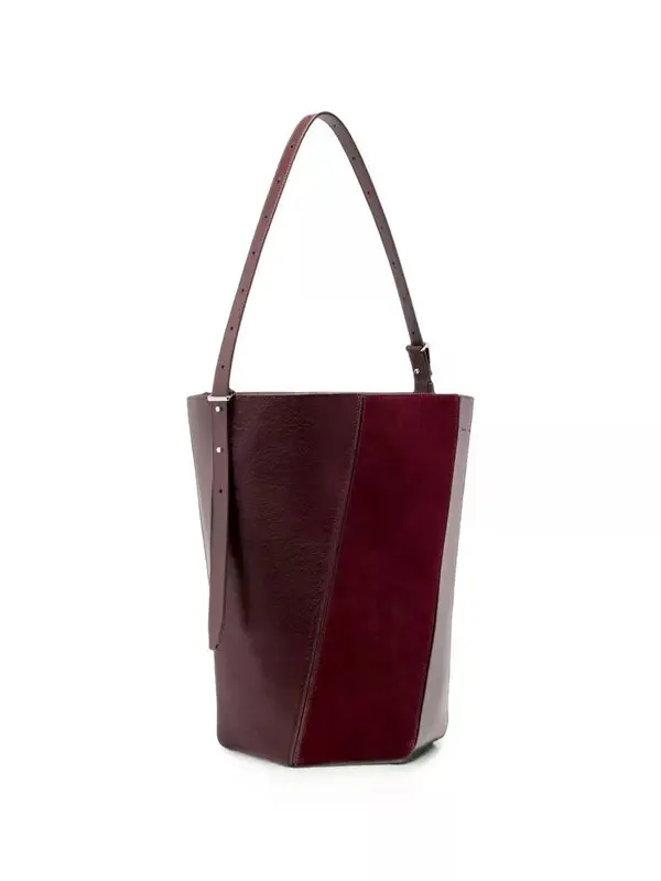 Proenza Schouler Hex Bucket Bag In Haircalf Combo