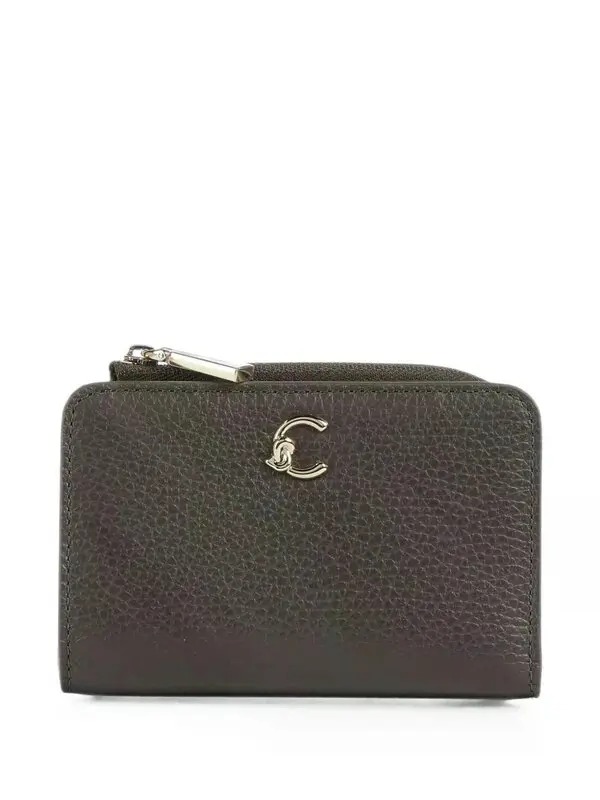 COCCINELLE Logo-plaque Pebbled-leather Wallet
