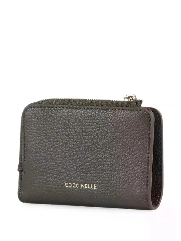 COCCINELLE Logo-plaque Pebbled-leather Wallet