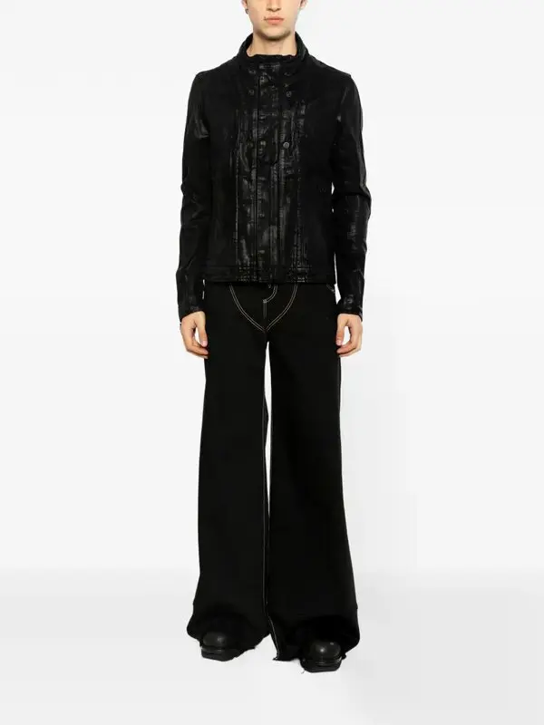 JULIUS Coated High-neck Jacket