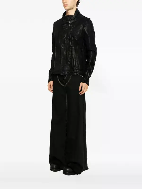 JULIUS Coated High-neck Jacket