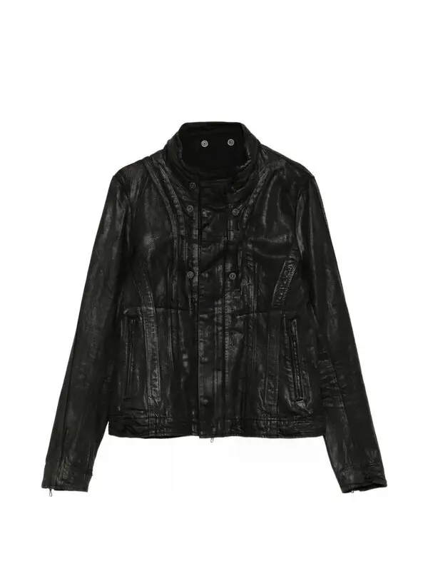 JULIUS Coated High-neck Jacket