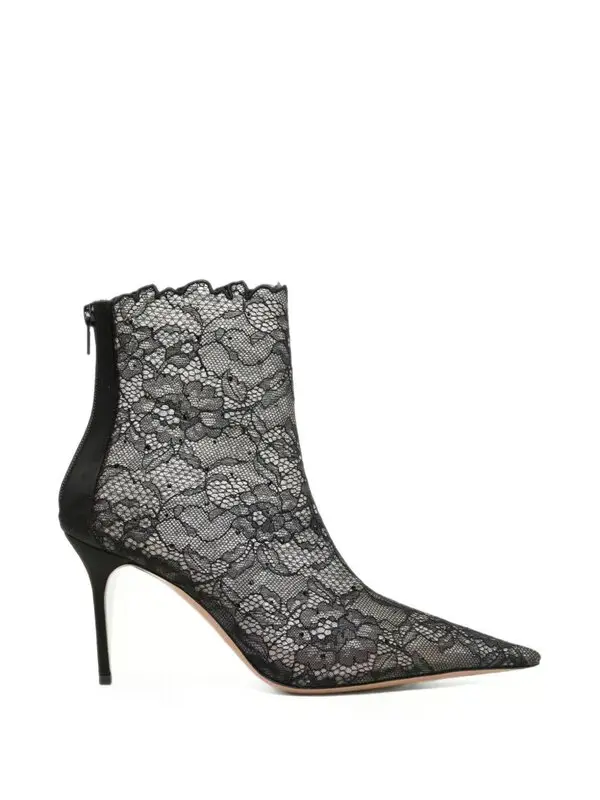 GEDEBE 90mm Lace Scalloped-edge Ankle Boots