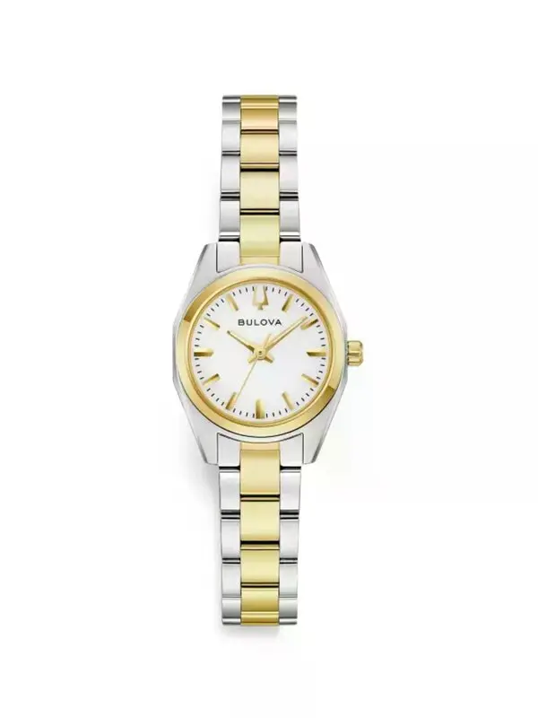Bulova Surveyor Two-tone Stainless Steel Watch - White