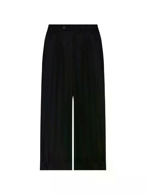 VIVIENNE WESTWOOD Clark Striped Wool Trousers - Black