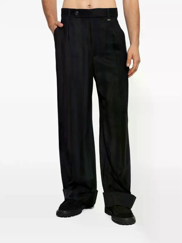 VIVIENNE WESTWOOD Clark Striped Wool Trousers