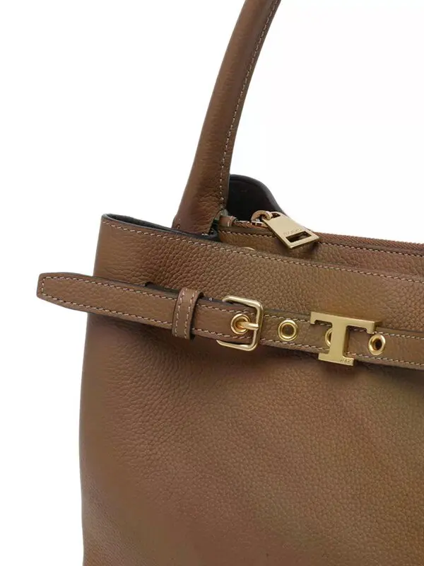 TOD'S T Signature Handbag In Leather Mini