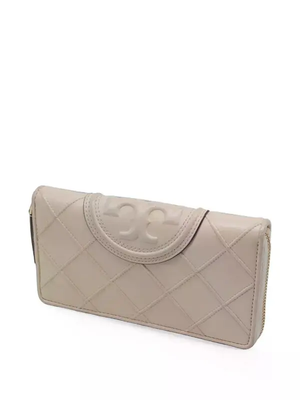 Tory Burch Fleming Quilted Continental Wallet - Neutrals
