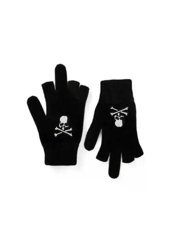 MASTERMIND WORLD Open Fingered Gloves - Black