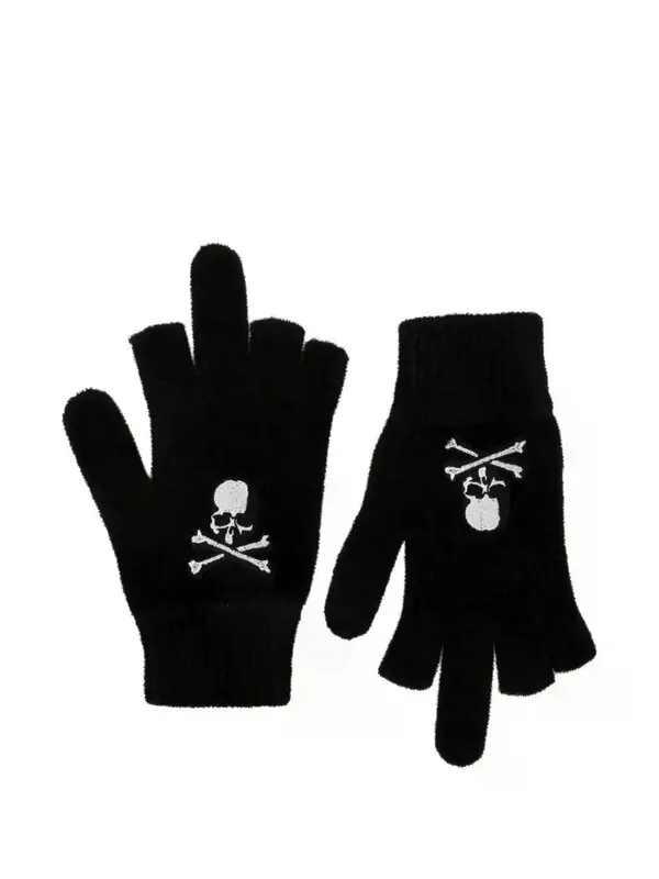MASTERMIND WORLD Fingerless Gloves - Black