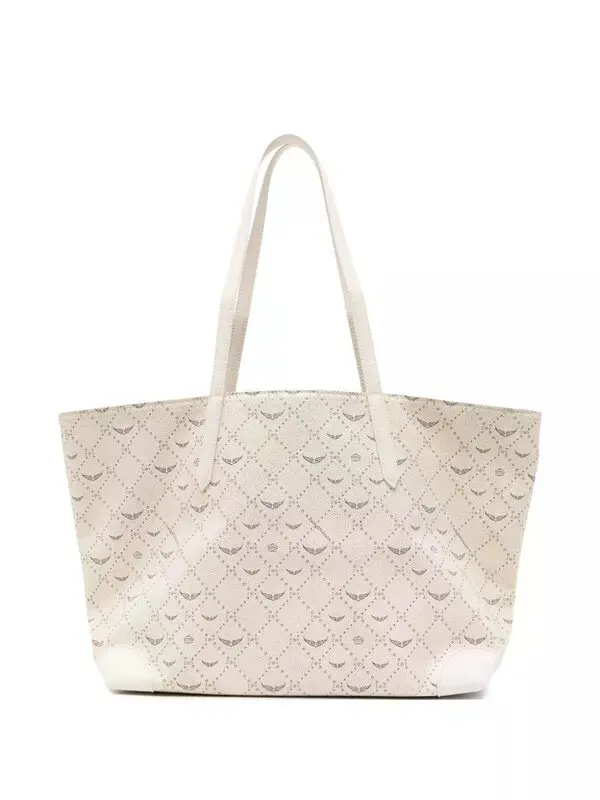 Zadig&Voltaire Perforated Logo Monogram Tote Bag
