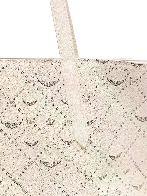Zadig&Voltaire Perforated Logo Monogram Tote Bag