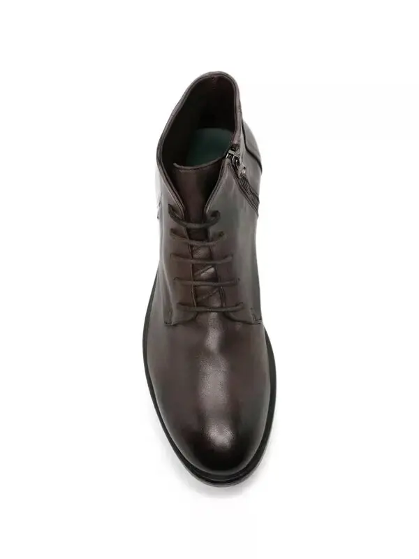 LEQARANT Lace-up Leather Derby Shoes