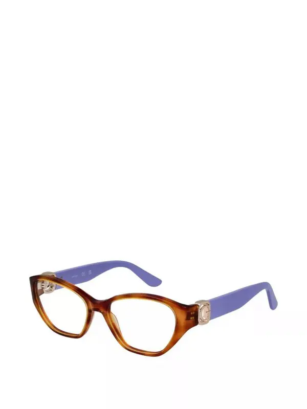 Guess Tortoiseshell-effect Cat-eye Eyeglasses
