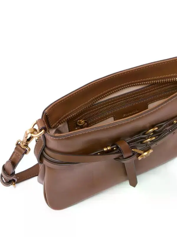 Pinko Studded Love Birds Shoulder Bag