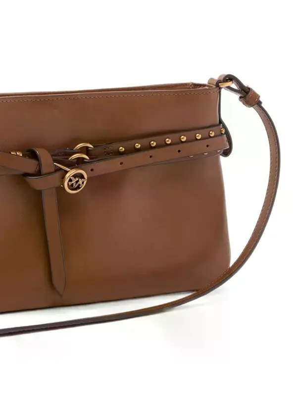 Pinko Studded Love Birds Shoulder Bag