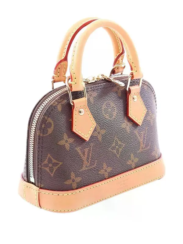 LOUIS VUITTON 2021-2026 Monogram Nano Alma Satchel