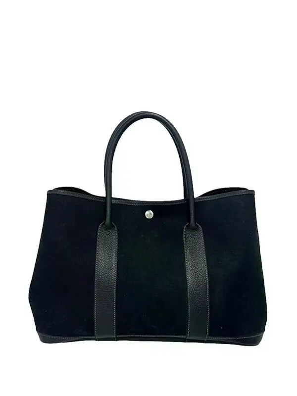 Hermès 2005 Toile And Negonda Garden Party 36 Tote Bag - Black