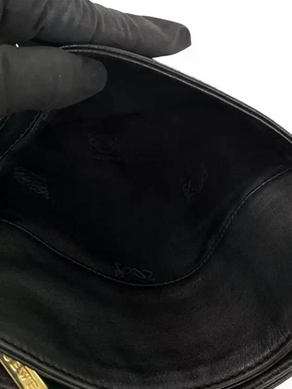 Loewe 1990-2010 Leather Anagram Crossbody Bag